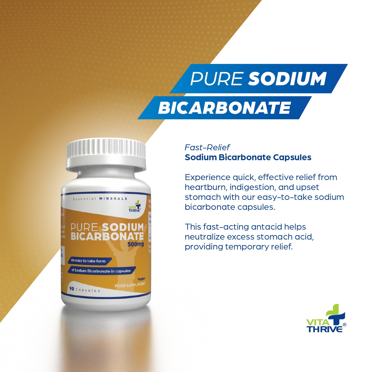 VitaThrive® Sodium Bicarbonate 500mg Capsules