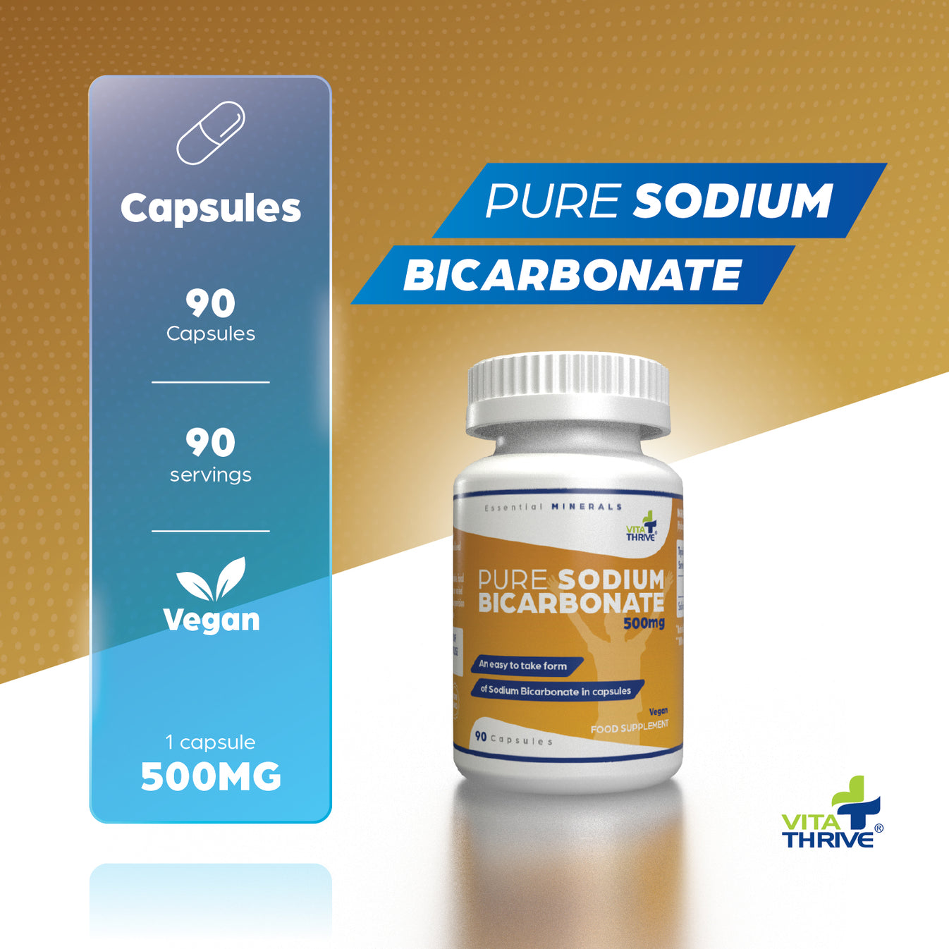 VitaThrive® Sodium Bicarbonate 500mg Capsules